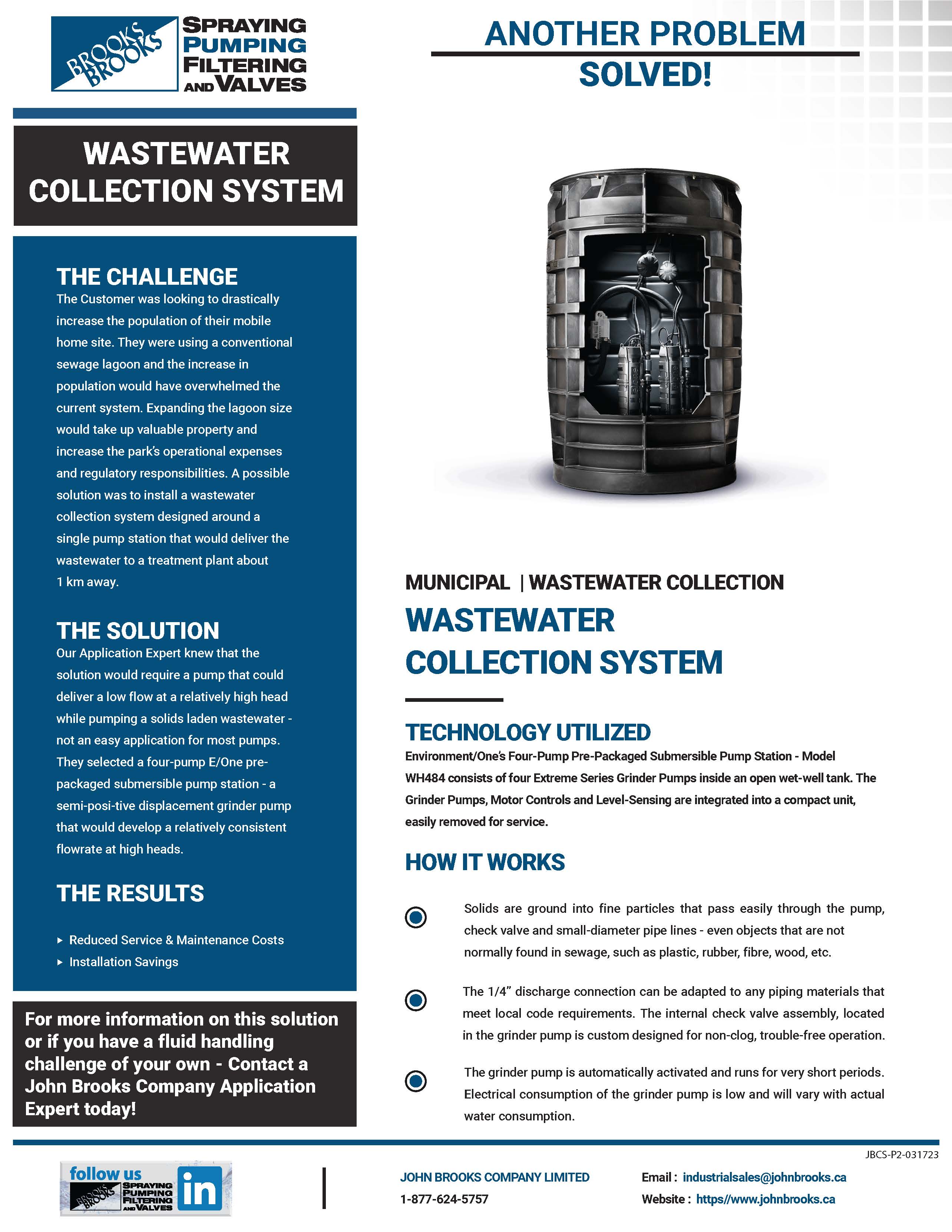 E/One Grinder Pump Station Reduces Costs for Trailer Park Wastewater ...